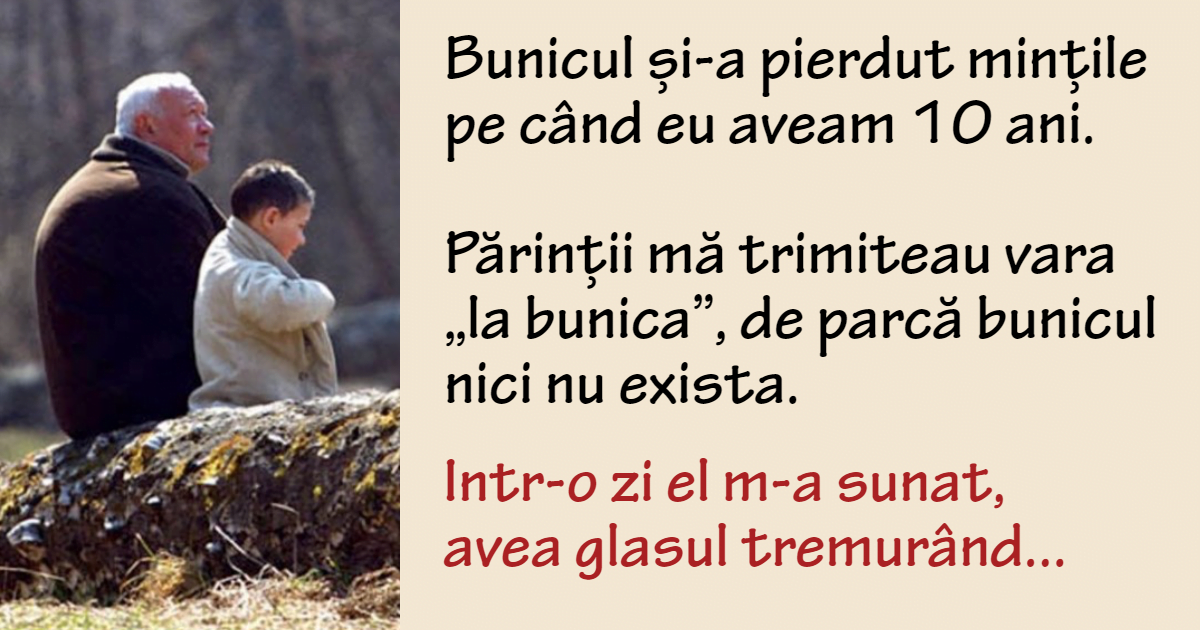 „Îți mulțumesc bunicule!” O relatare emoționantă, care o să te marcheze ...